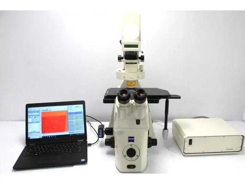 Zeiss Axiovert 200m Inverted Fluorescence Phase Contrast Microscope ...