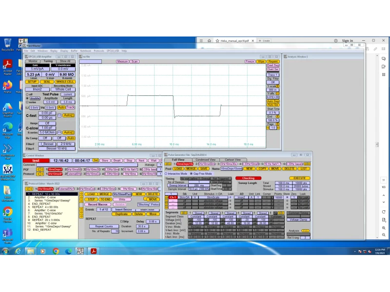 Nikon Electrophysiology Rig DIC Fluorescence Microscope w/ Sutter ...